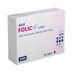 Folic-1 30 Tablet | Dermoeczanem.com